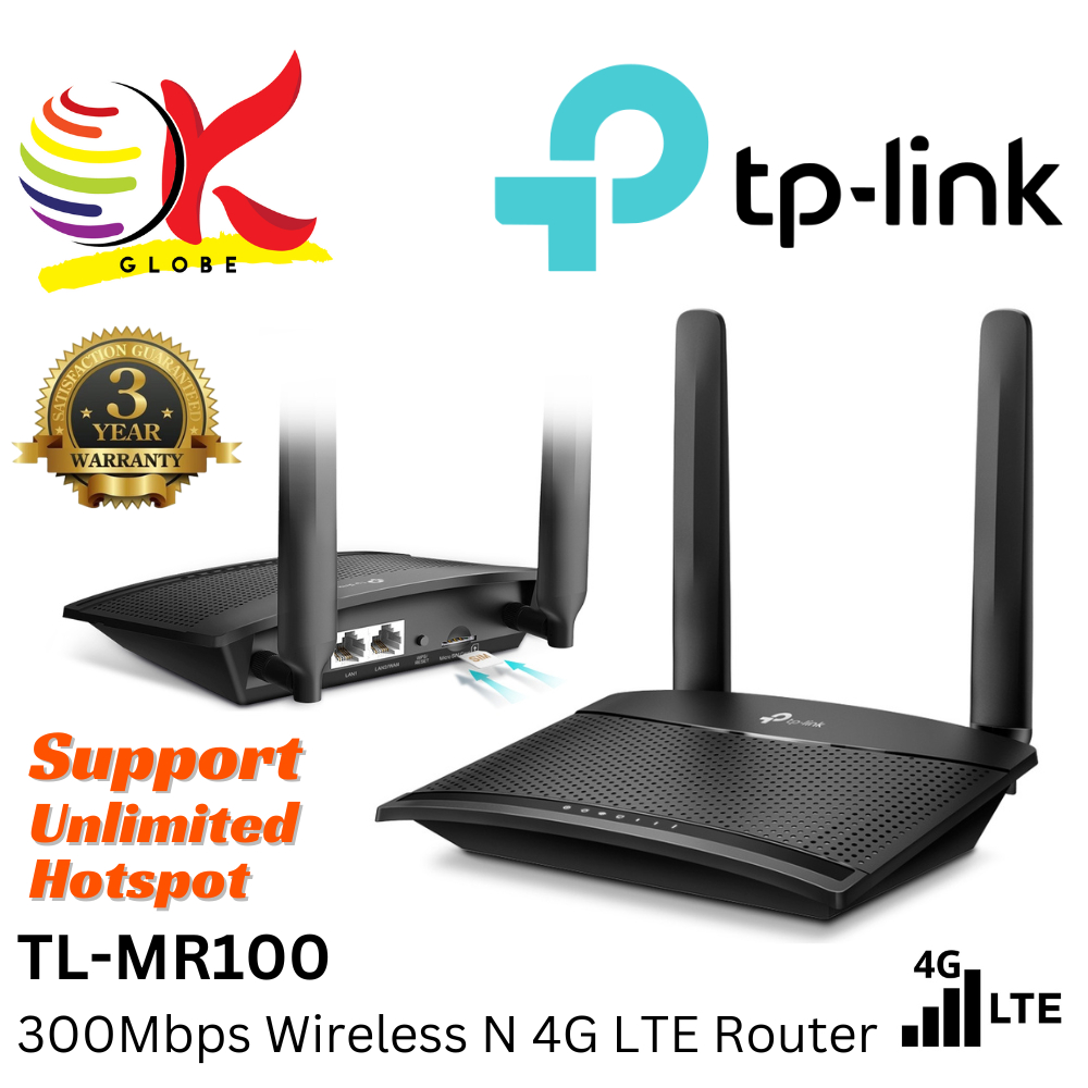 TP-LINK TL-MR100 / TL-MR105 300MBPS WIRELESS N 4G LTE ROUTER WITH SIM ...