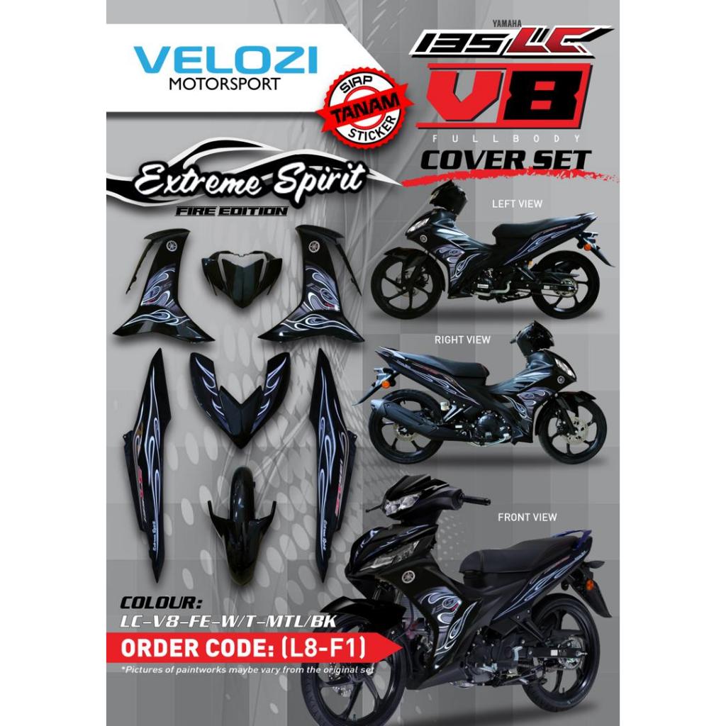 VELOZI COVER SETS LC135 V8 FIRE EDITION COVER SET | Shopee Malaysia
