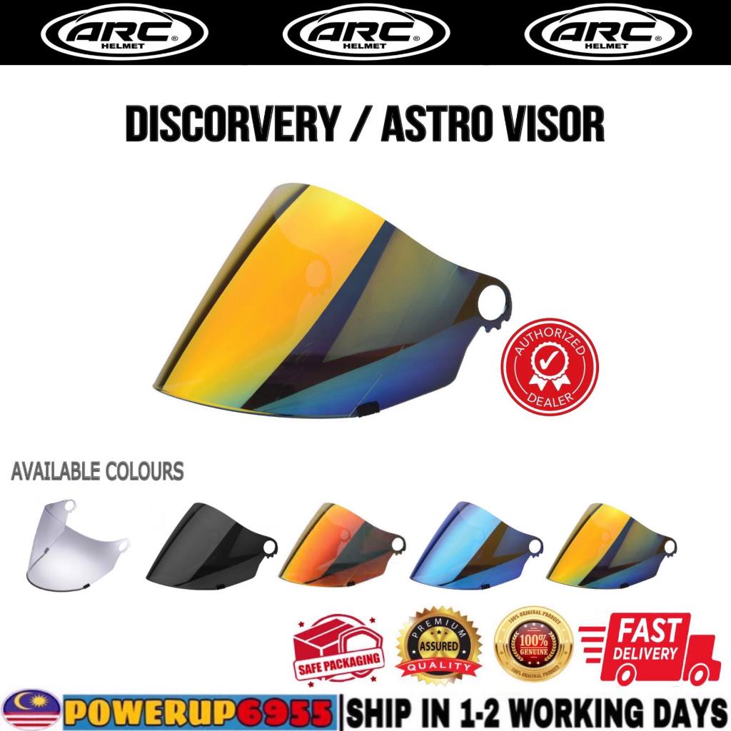 ORIGINAL ARC DISCOVERY ASTRO HELMET RUBBER VISOR SMOKE ORANGE RAINBOW ...