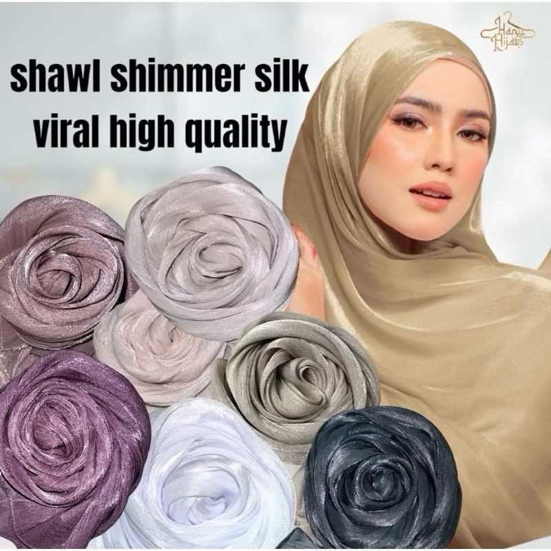 🔥🔥SHAWL SHIMMER SILK VIRAL HIGH QUALITY🔥🔥 | Shopee Malaysia