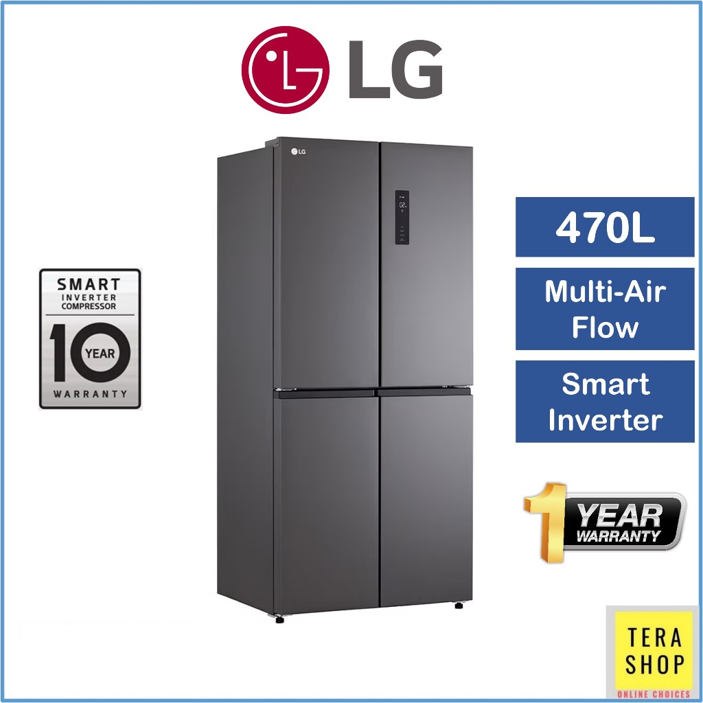 LG GC-B47FFQAB 470L Smart Inverter Multi Door Refrigerator Peti Sejuk ...