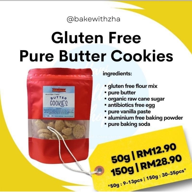 50G PURE BUTTER COOKIES (GLUTENFREE) | Shopee Malaysia