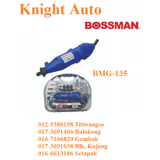 Bossman Mini Grinder / Engraver / Polisher Set w/ 210pcs Accessories ...