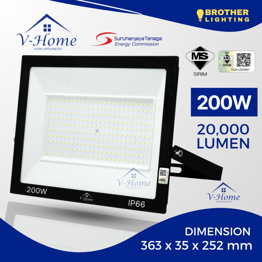 [SIRIM] VHome? LED Outdoor Spotlight IP66 Flood Light Celling Wall 10W/20W/30W/50W/100W/150W ...
