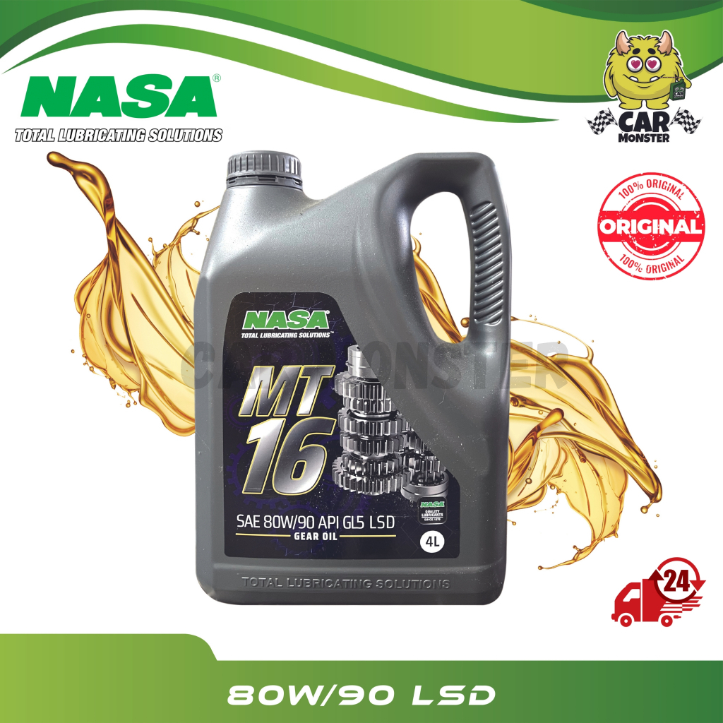 (ORIGINAL) NASA SAE 80W/90 API GL5 LSD OIL LSD TRANSMISSON FLUID Limited Slip Differential (4L ...