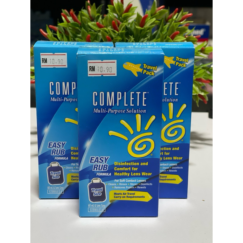 COMPLETE Multi-purpose Contact Lens Solution 60ml/100ml | Shopee Malaysia