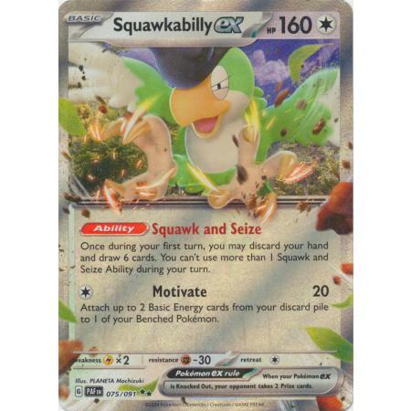 Squawkabilly ex / 075/091 / Ultra Rare / Scarlet & Violet Paldean Fates ...