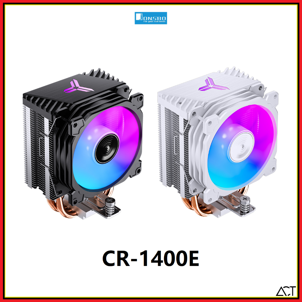 Jonsbo CR1400 E Black / White ( Color ) 9CM Tower CPU Cooler Heatsink ...