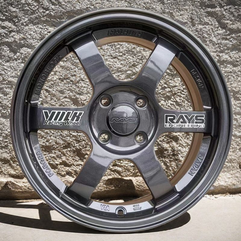 NEW SPORT RIM 15” RAYS TE37 15Inch 4,5H100/114(1set 4pcs)Proton Wira ...
