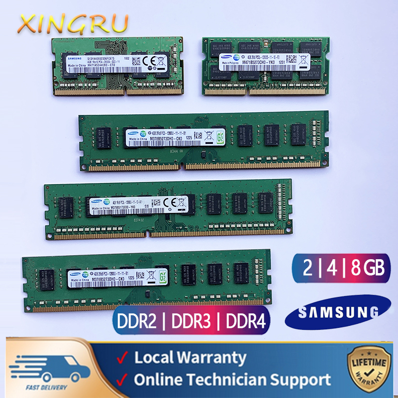 Samsung Brand PC Laptop 2GB 4GB 8GB Memory DDR2 DDR3 DDR3L DDR4 Desktop Notebook RAM 667-3200MHz ...