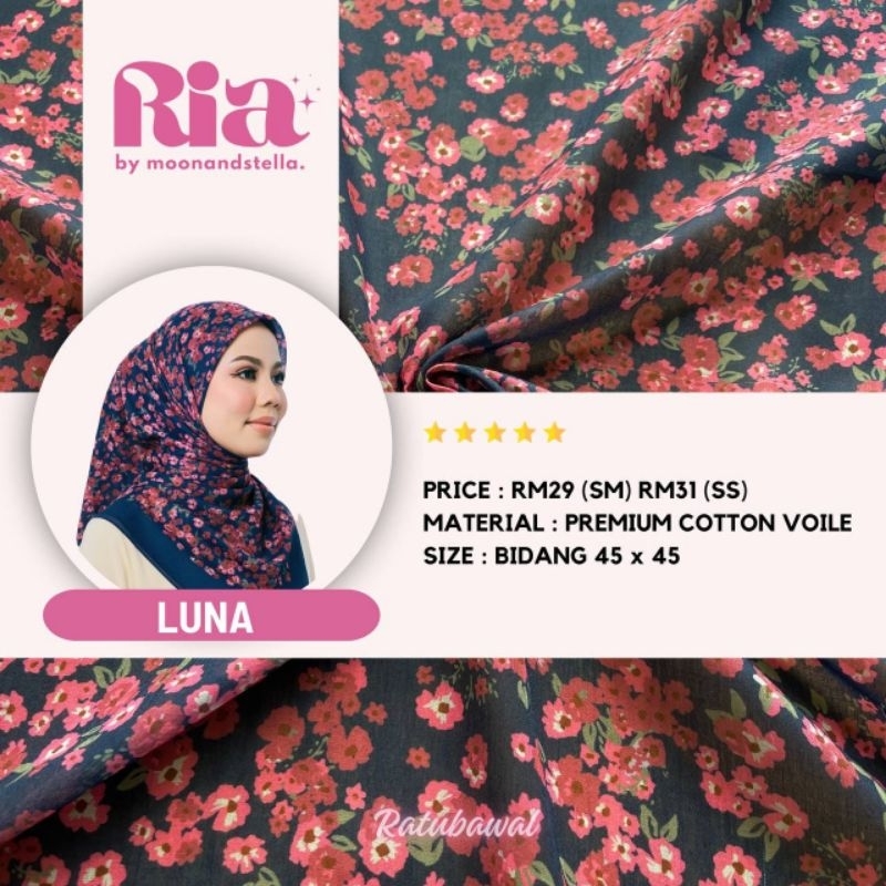 Tudung Bawal Moonandstella Ria | Shopee Malaysia