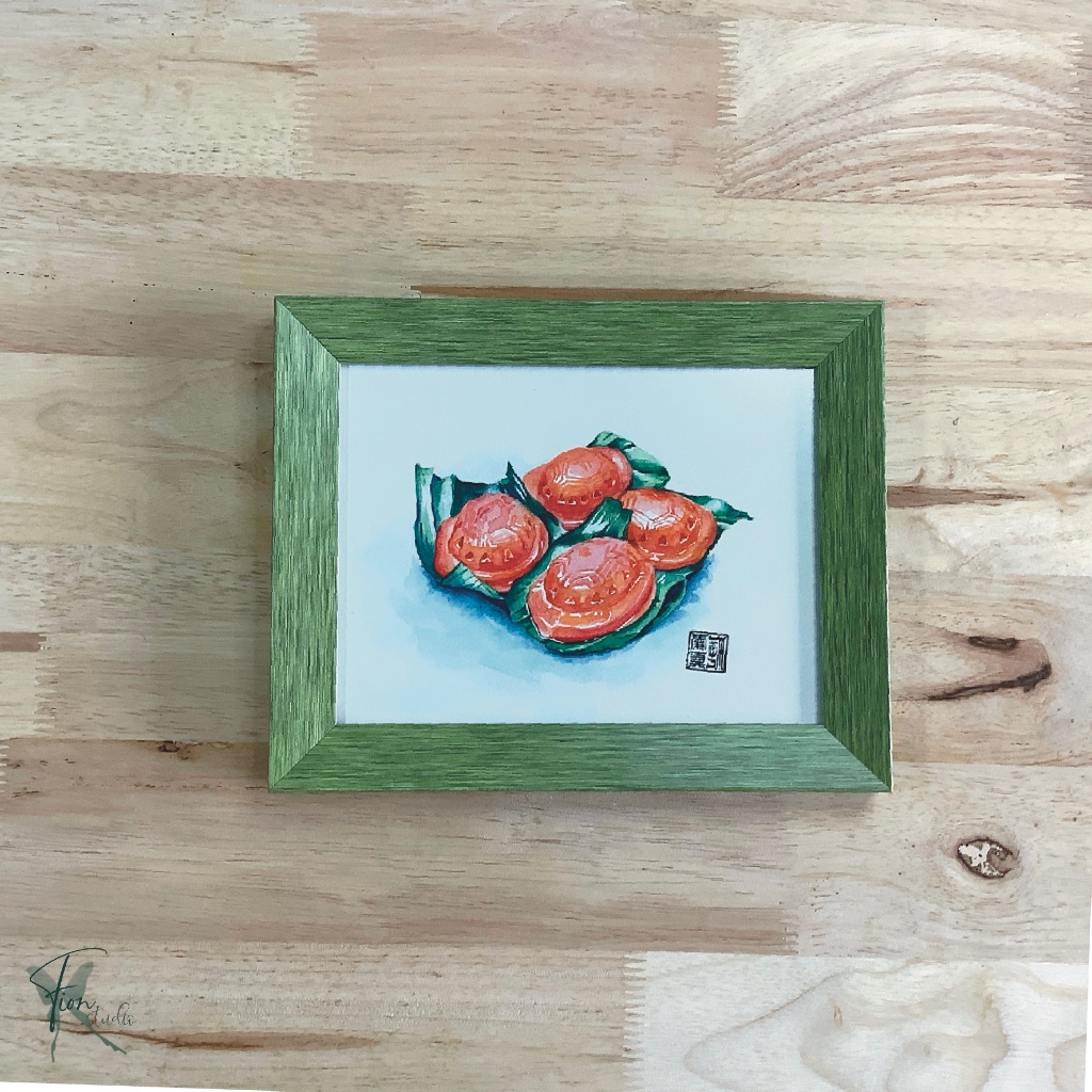 Original Artwork | Ang Ku Kueh | Malaysian Food | Home Cafe Hotel ...