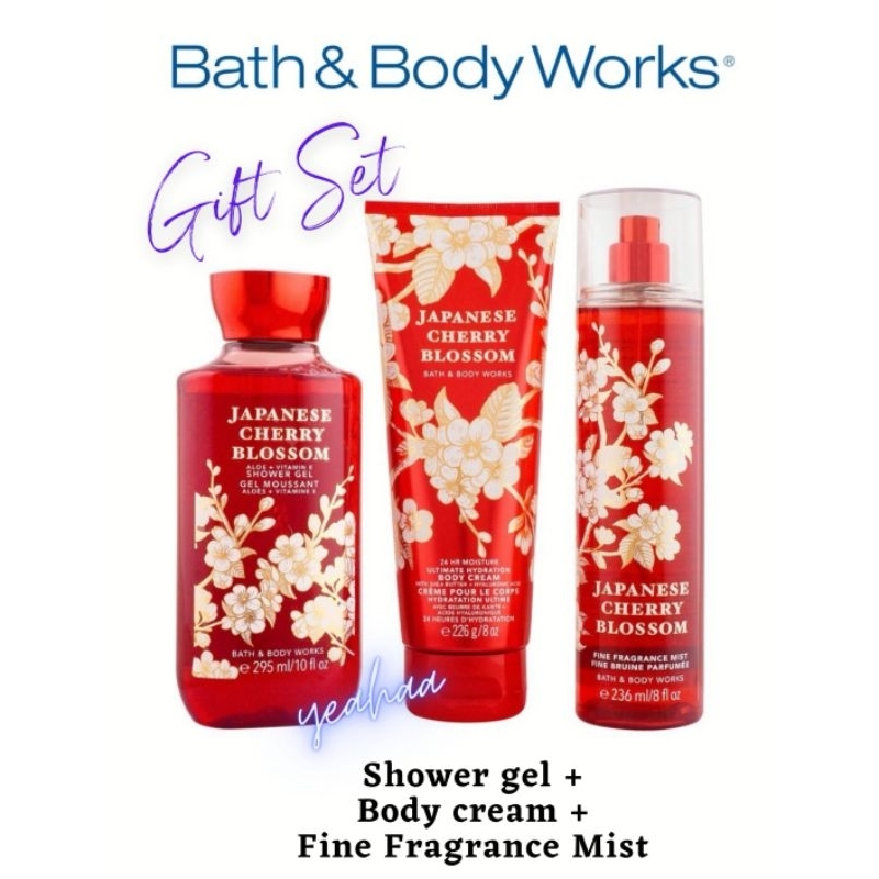 BBW Japanese Cherry Blossom Gift Set | Shopee Malaysia