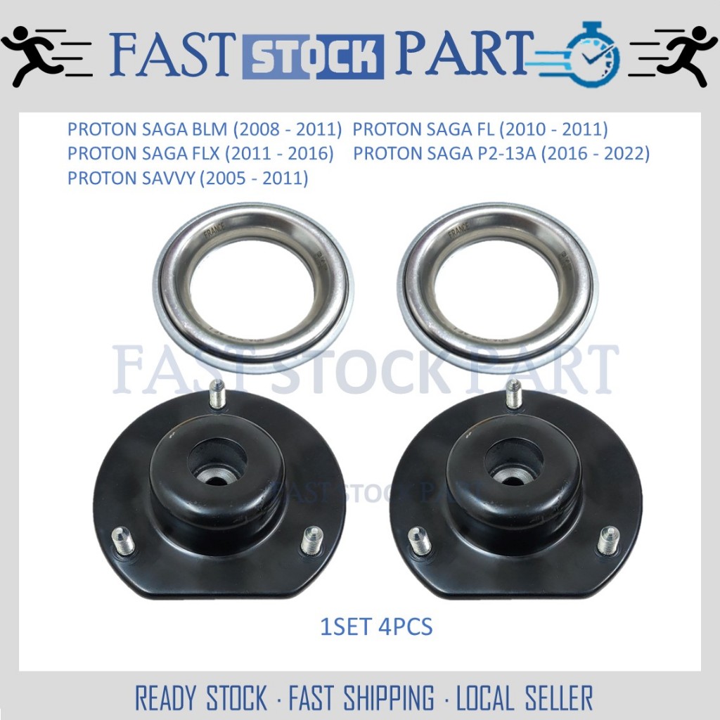 1SET 4PCS FRONT ABSORBER MOUNTING AND BEARING - PROTON SAGA BLM/SAGA FL ...