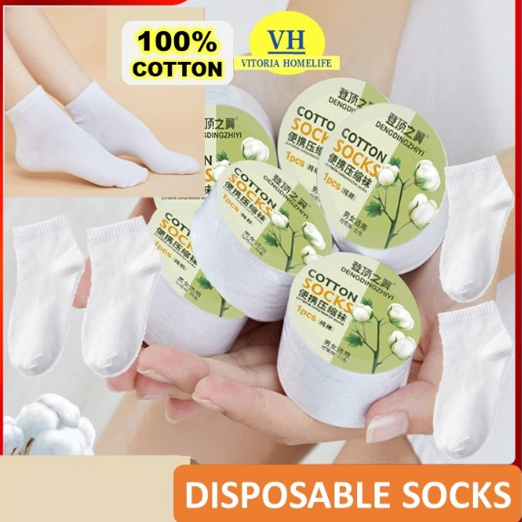 Pakai Buang Sock Compress One time Disposable Socking Travel Disposable ...