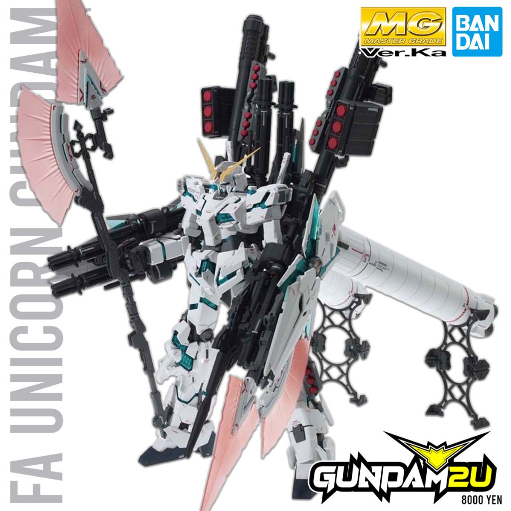 BANDAI MG 1/100 Full Armor Unicorn Gundam FA Ver KA - Master Grade ...