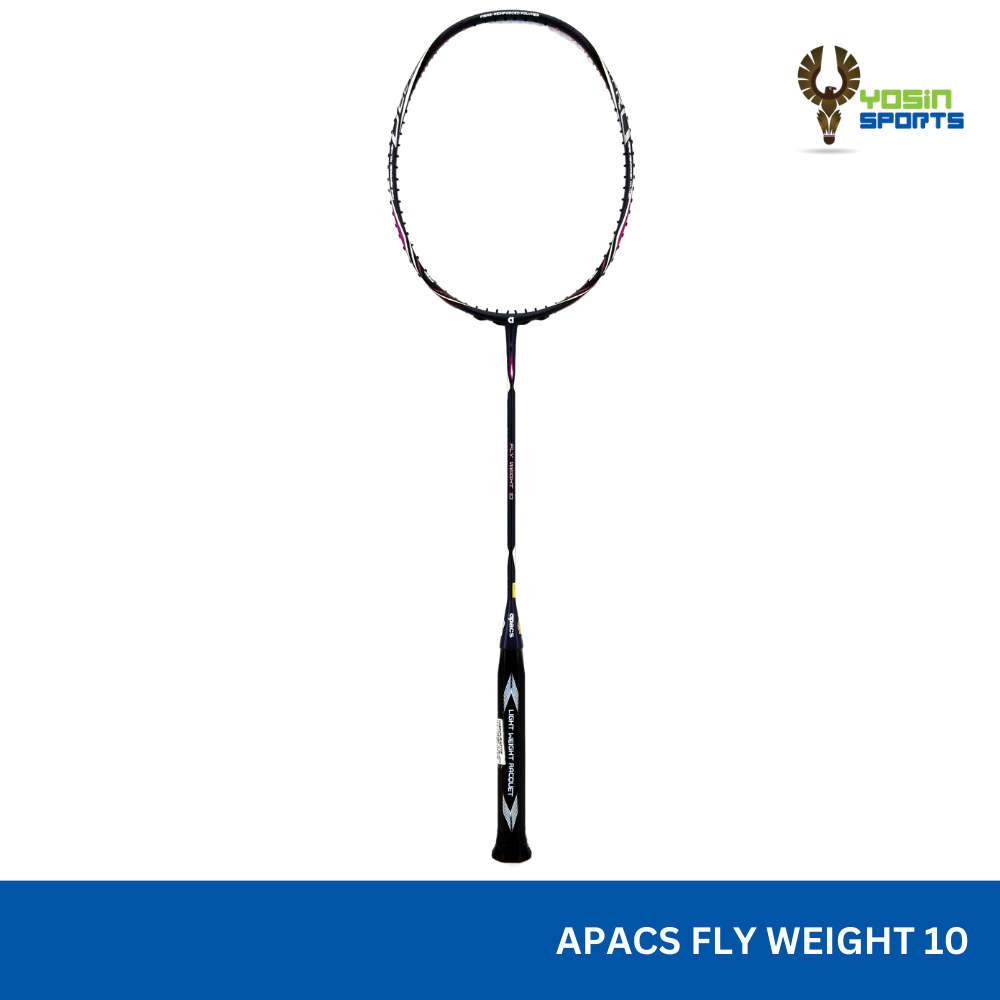 APACS FLY WEIGHT 10 (7U G2) Badminton Racket + Free String & Grip ...