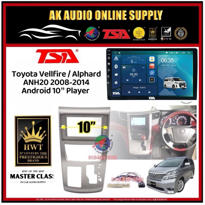 818 2+32GB TSA Toyota Alphard / Vellfire ANH20 2008 - 2014 ( Big ...