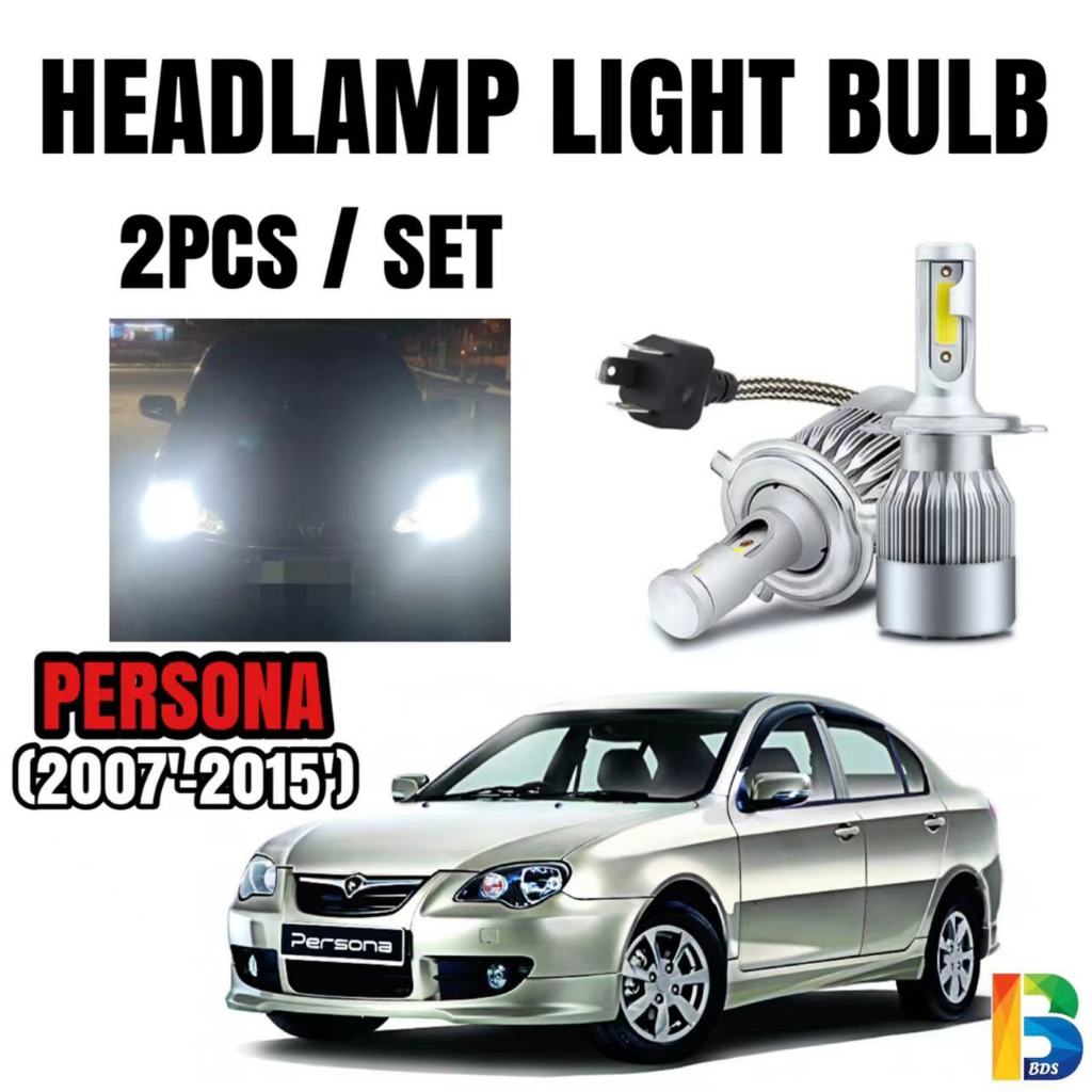 2PCS PROTON PERSONA (2007-2015) HEADLAMP LIGHT BULB LED HID 6000k White ...