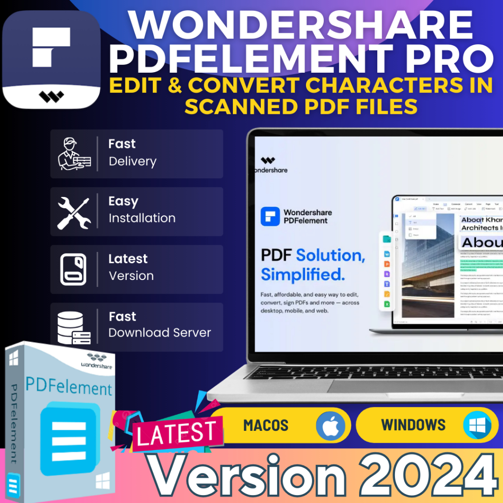 PDFelement Pro 10 - Edit & convert characters in scanned PDF files ...