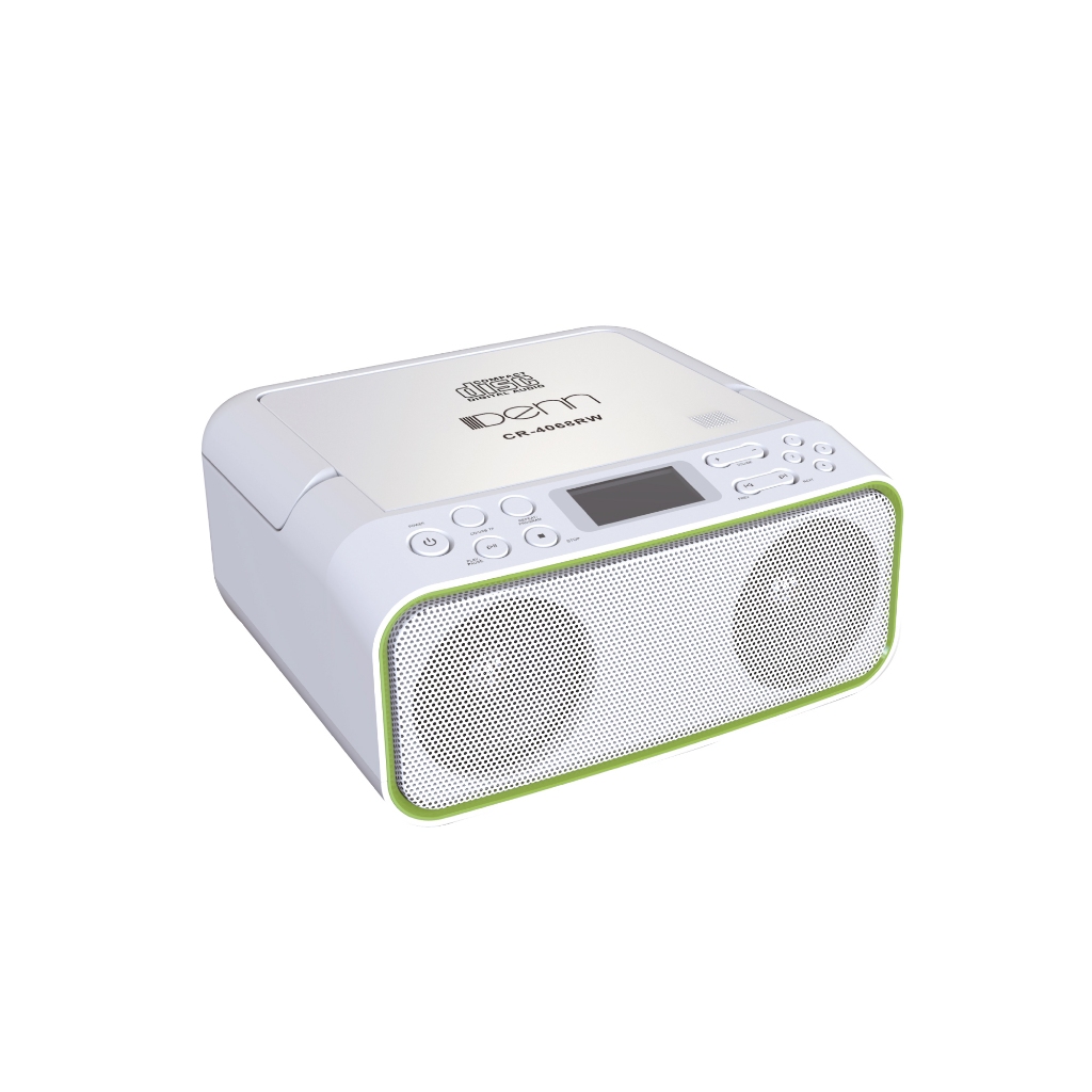 (FREE SHIPPING) DENN CR-4068RW AC/DC Portable Radio CD Boombox (BT ...