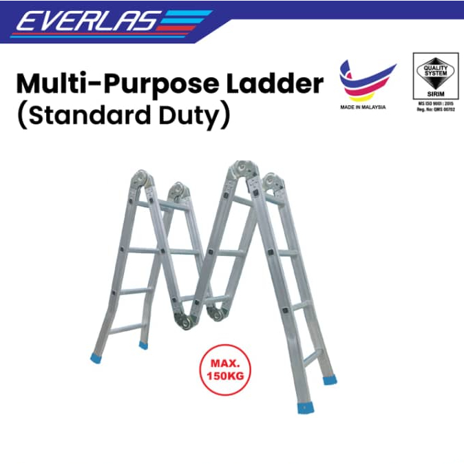 Everlas Multi-purpose Ladder (Max 150kg) | Shopee Malaysia