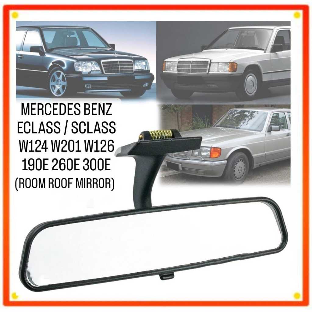 MERCEDES BENZ E-CLASS S-CLASS W124 W201 INTERIOR REAR VIEW ROOF ROOM ...