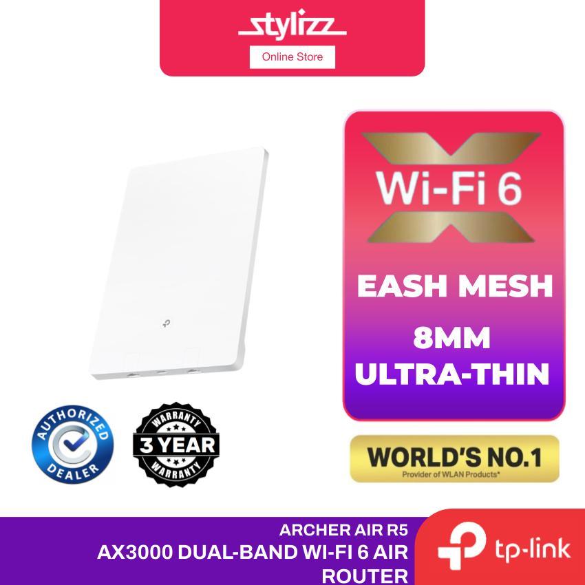 TP-Link Archer Air R5 Wi-Fi 6 AX3000 Router Dual-Band Ultra-Thin Air ...