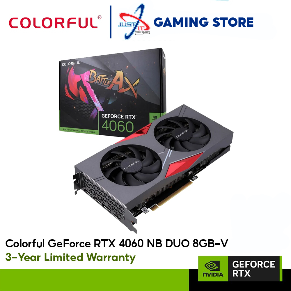 COLORFUL GEFORCE RTX4060 NB DUO 8GB-V GDDR6 GRAPHICS CARD | Shopee Malaysia