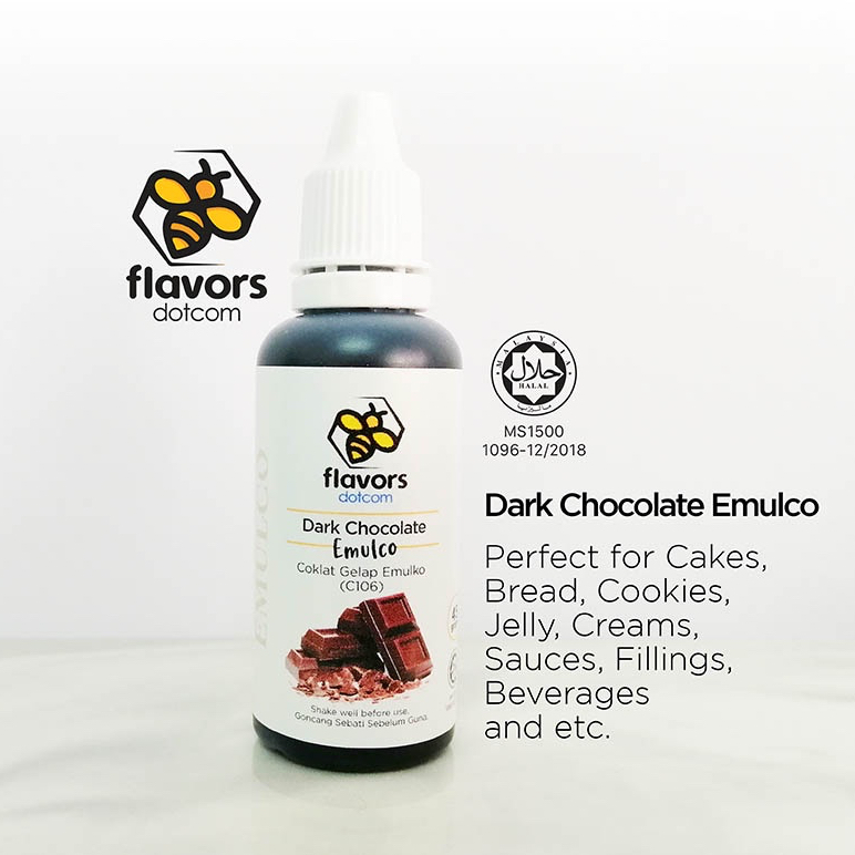 [HALAL] Flavors Dotcom Food Flavouring - Dark Chocolate Emulco C106 ...