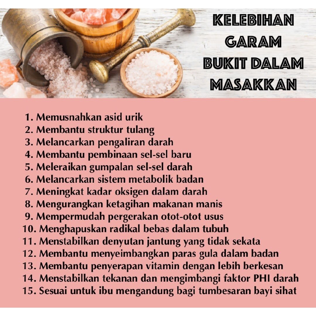 [TERMURAH] Garam Bukit Himalaya / Rendam Kaki Dan Badan Untuk Terapi ...