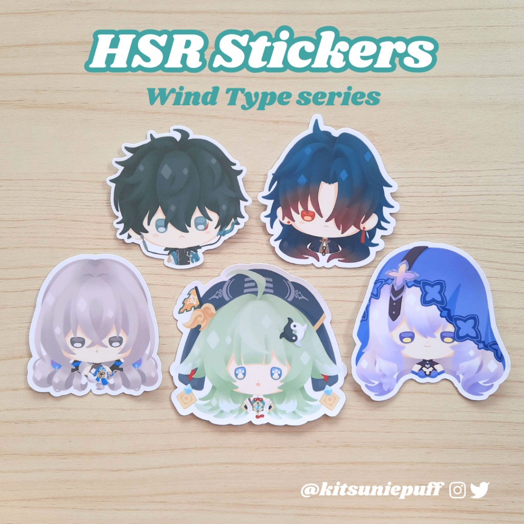 【HSR】Honkai Star Rail Waterproof Stickers - WIND TYPE series 🍃 | Shopee ...
