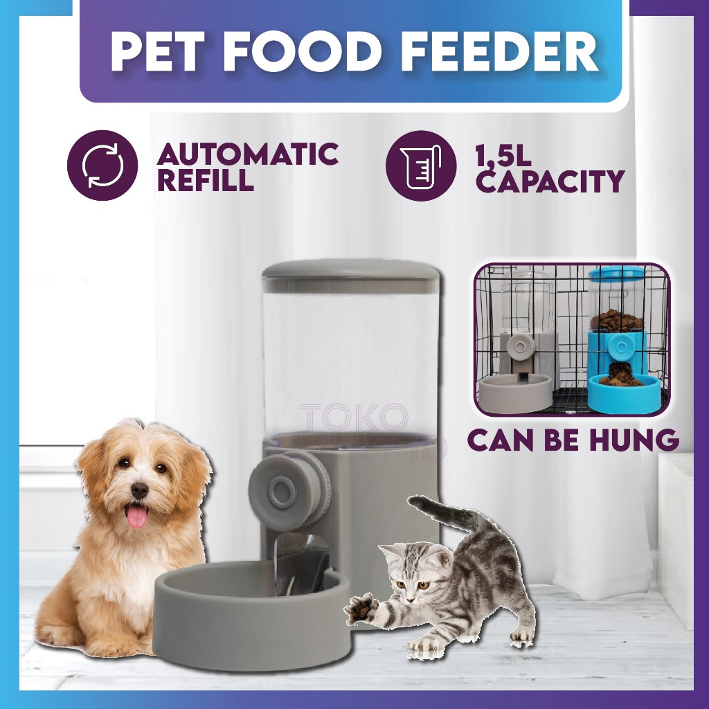 Cat Food Dispenser Pet Hanging Feeder Automatic Refill Dispenser Dog ...