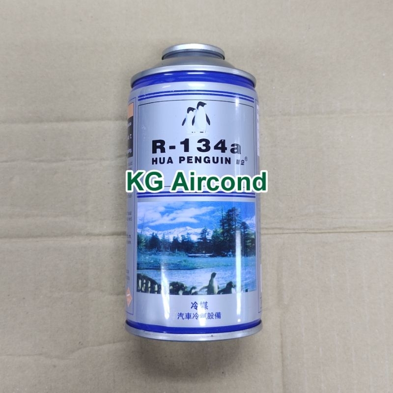 Aircond Gas Kereta Gas R134a Hua Penguin 134A - gross weight 272g ...