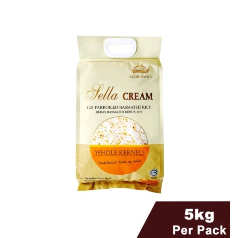 ecoBrown's 1121 Parboiled Basmathi Rice (Whole Kernel) - 5kg | Shopee ...