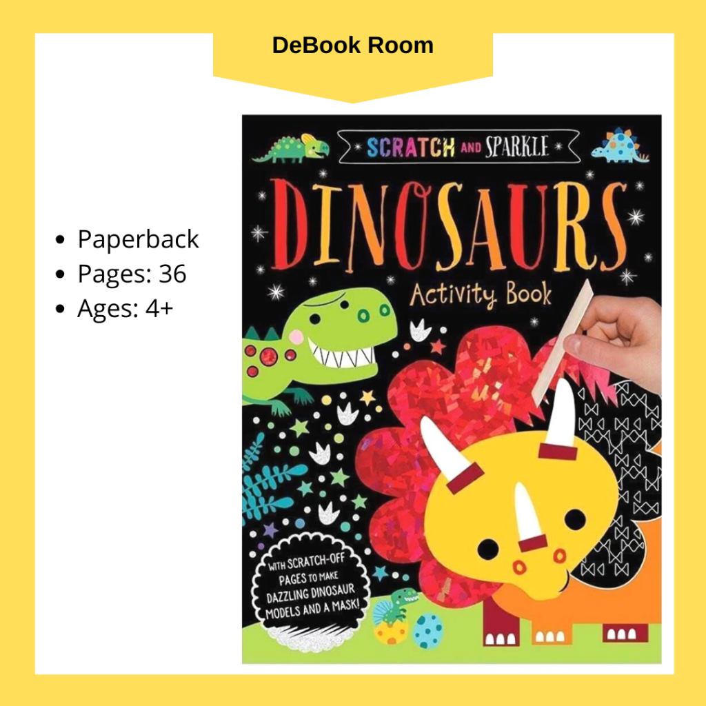 Scratch and Sparkle Dinosaurs Children's Activity Book | Shopee Malaysia