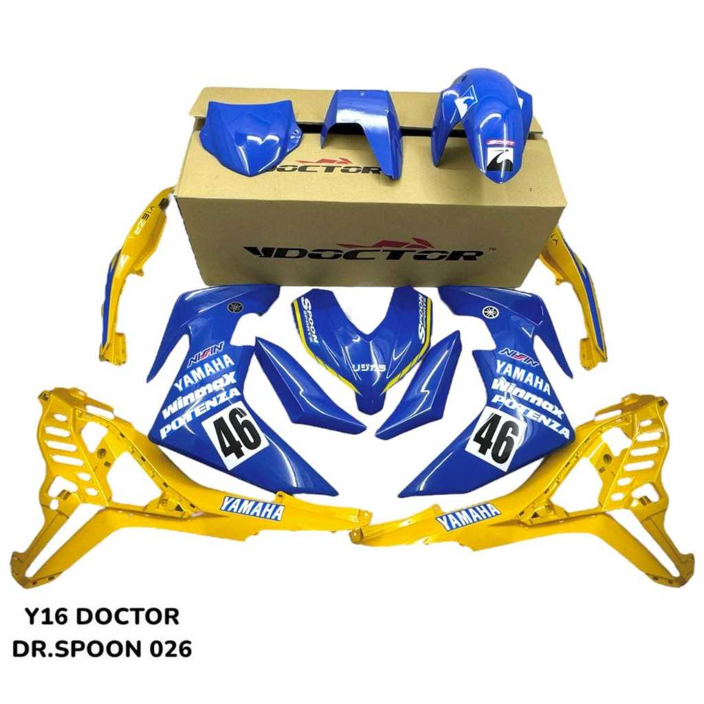 COVERSET YAMAHA Y16ZR / EXCITER 155 HONDA SPOON DESIGN COVER SET Y16 ...