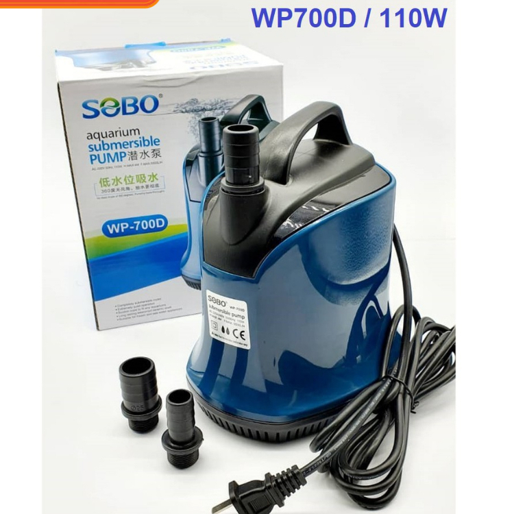 SOBO AQUARIUM SUBMERSIBLE WATER PUMP WP-100D WP-200D WP-300D WP-500D WP ...
