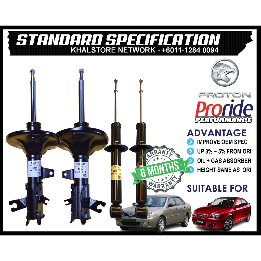 Proride Waja 1.6 Standard Absorber Wira MMC Campro Gen2 Persona Exsober ...