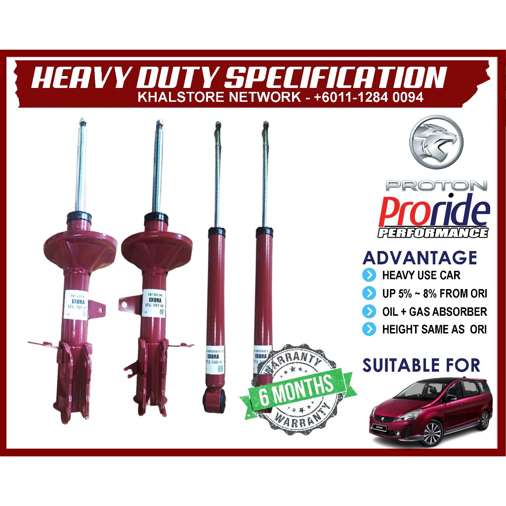 Proride Exora 1.6L Heavy Duty Absorber CPS CFE Turbo HDuty Exsober ...