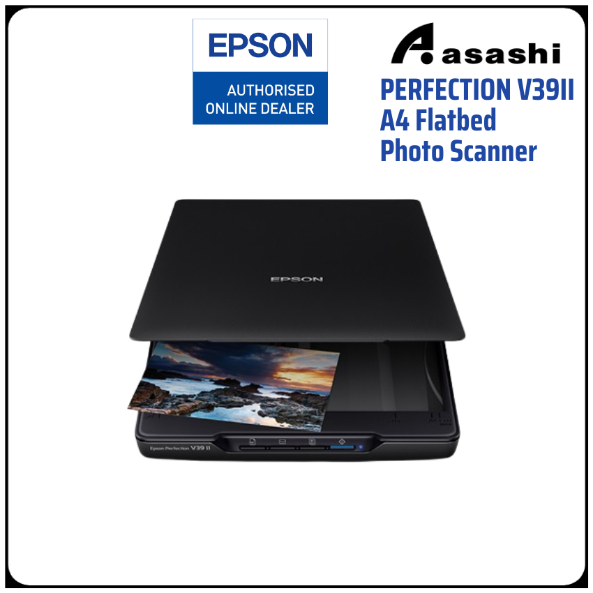 Epson PERFECTION V39II A4 Flatbed, 4800 x 4800 dpi, 48 bit colour depth ...