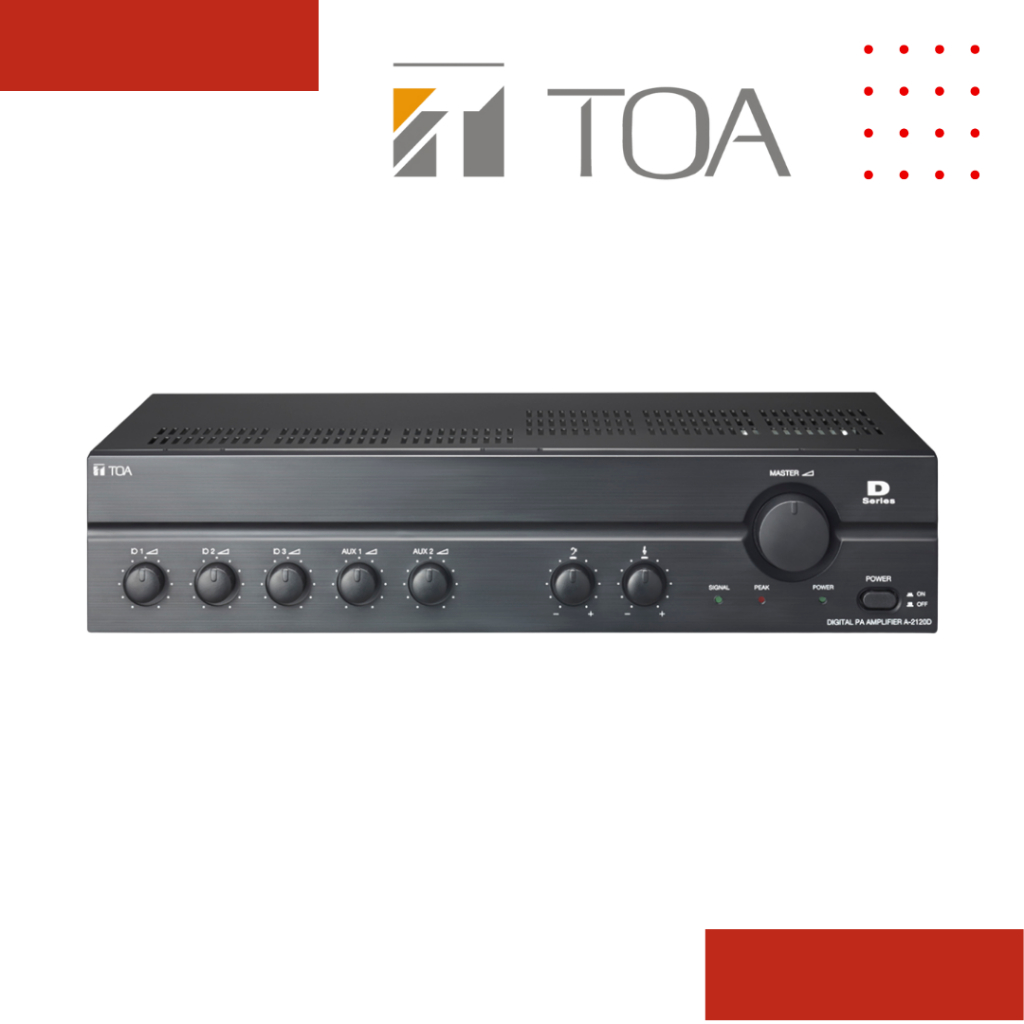TOA Amplifier A-2120D Digital Mixer PA Amplifier 120watt (A2120D ...