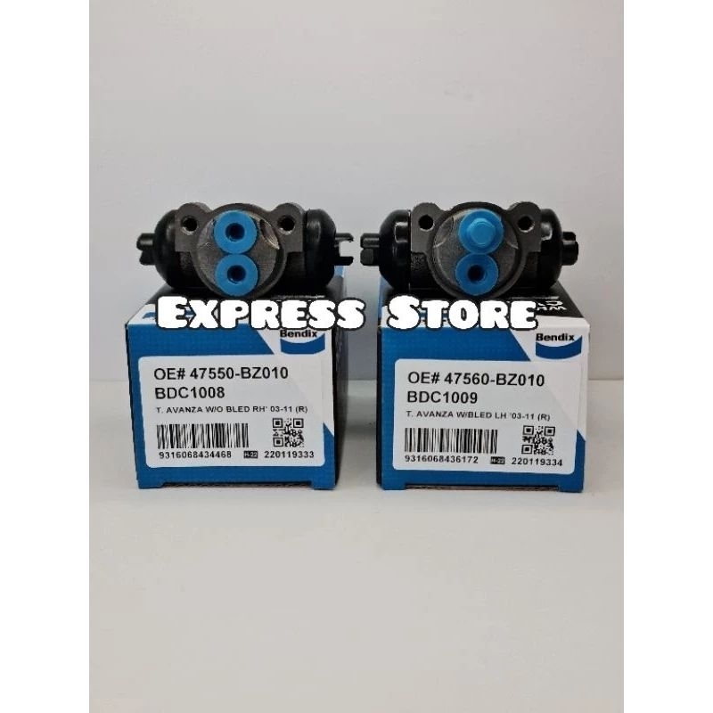 BENDIX Toyota Avanza 1.3 F601 F651 F653 Rear Wheel Cylinder Brake Pump ...