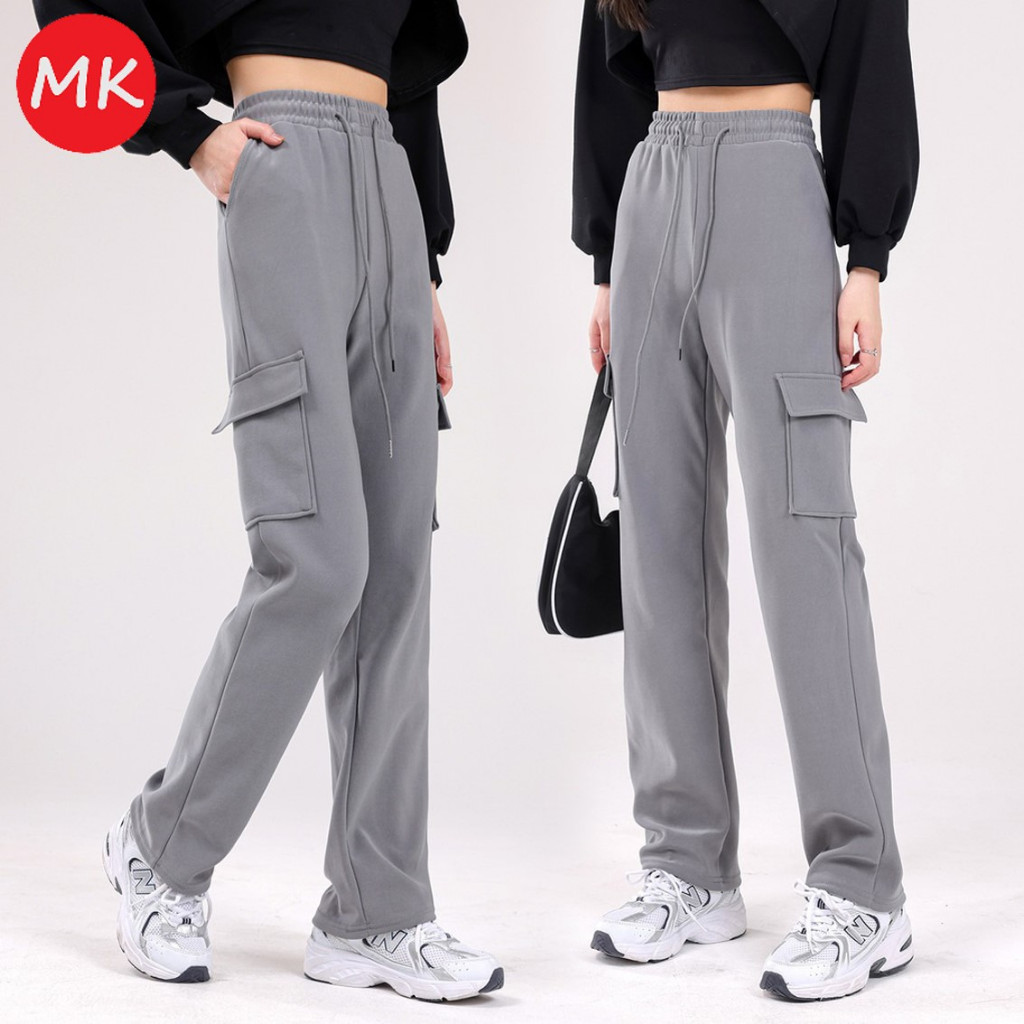 baju raya 2025 cargo pants women long pants women drawstring casual ...