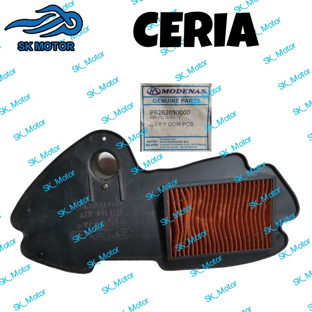 Modenas CERIA 125 Original Element Assy Air Cleaner Air Filter Saringan ...