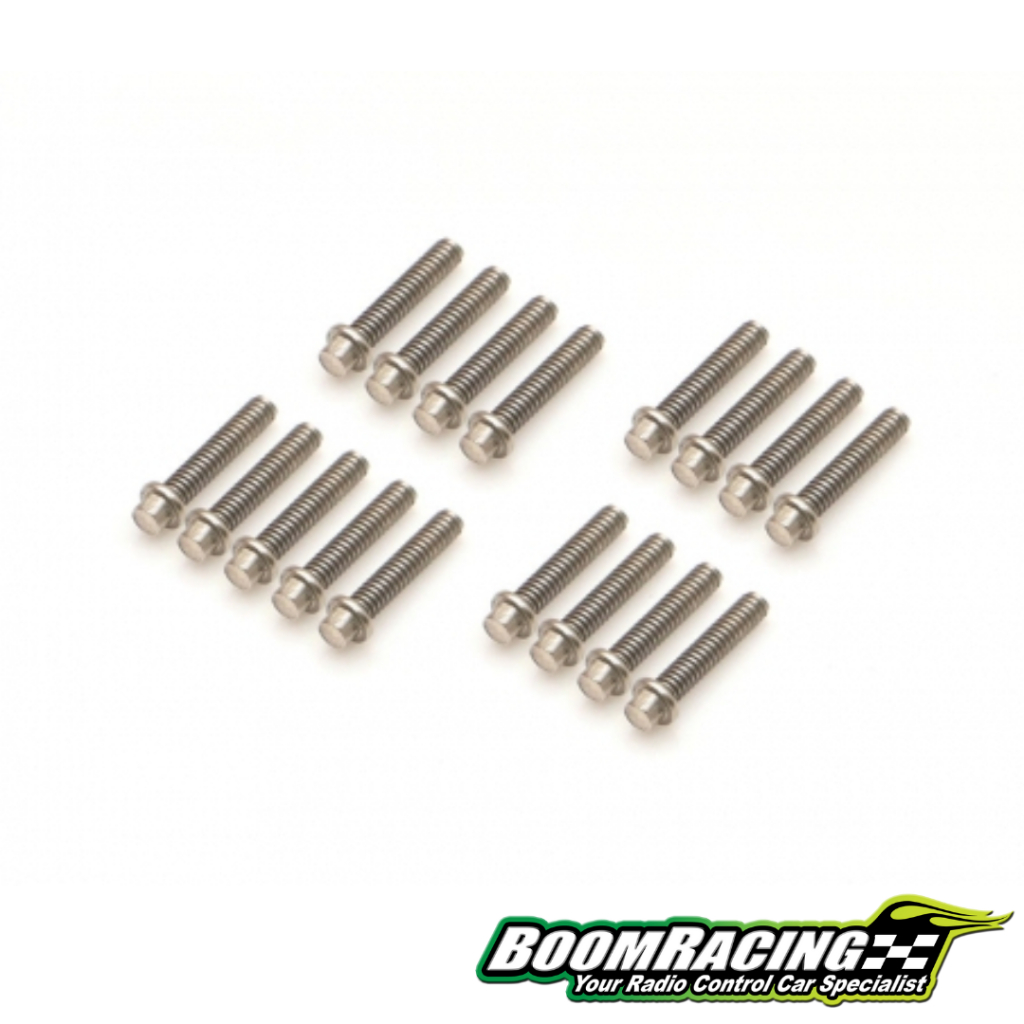 Boom Racing BRPROB-06 ProBuild™ M2x9mm Scale Hex Bolt Wheel Screw (20 ...