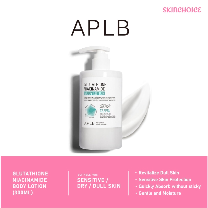 APLB Glutathione Niacinamide Body Lotion 300ml | Shopee Malaysia