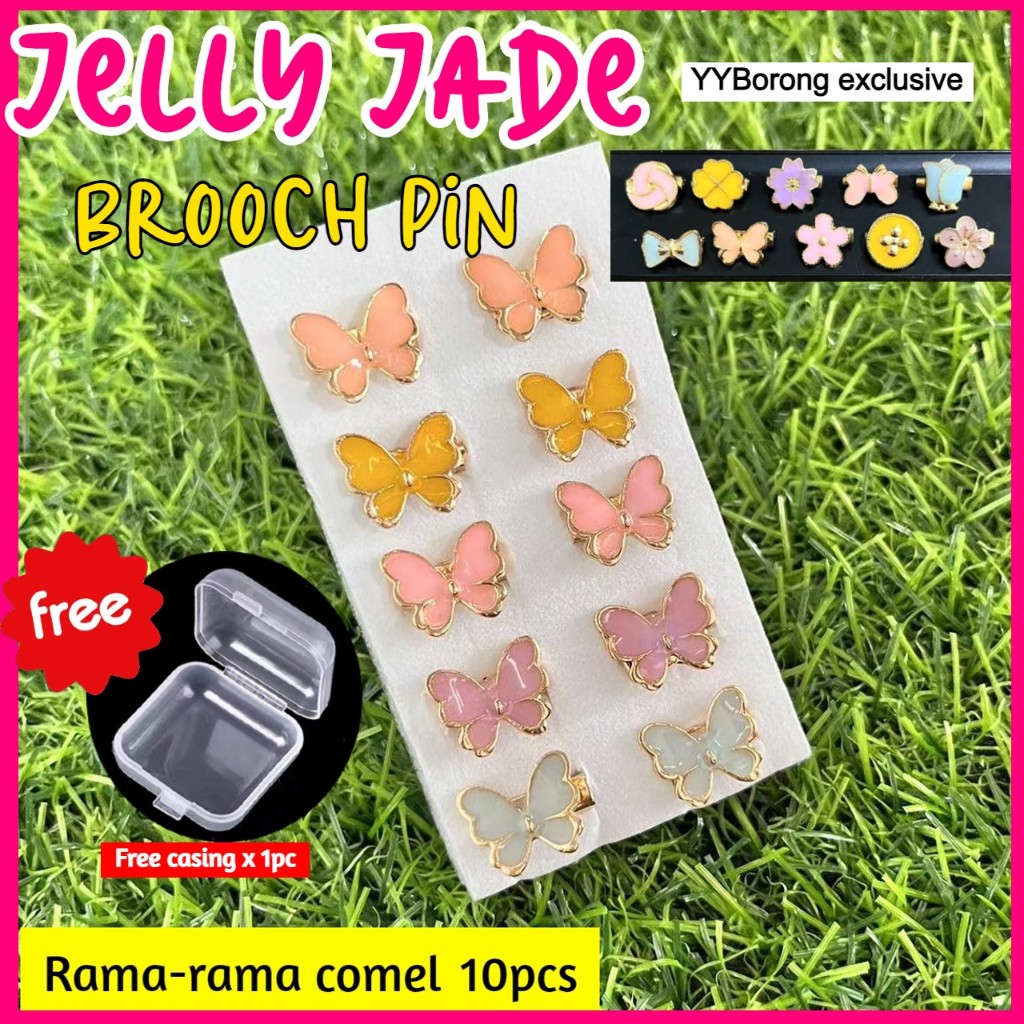Pin Tudung Kerongsang Tudung Brooch【Free Casing】【Pin Jelly Jade】Baby ...