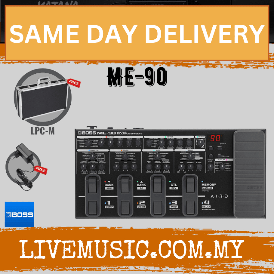 Boss ME-90 Guitar Multi-effects Pedal w/Bag And Adapter ( ME90 / ME 90 ...