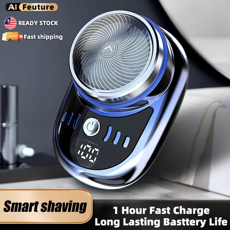 Mini Electric Shaver Portable Pocket Razor Man Travel Attire Washable ...